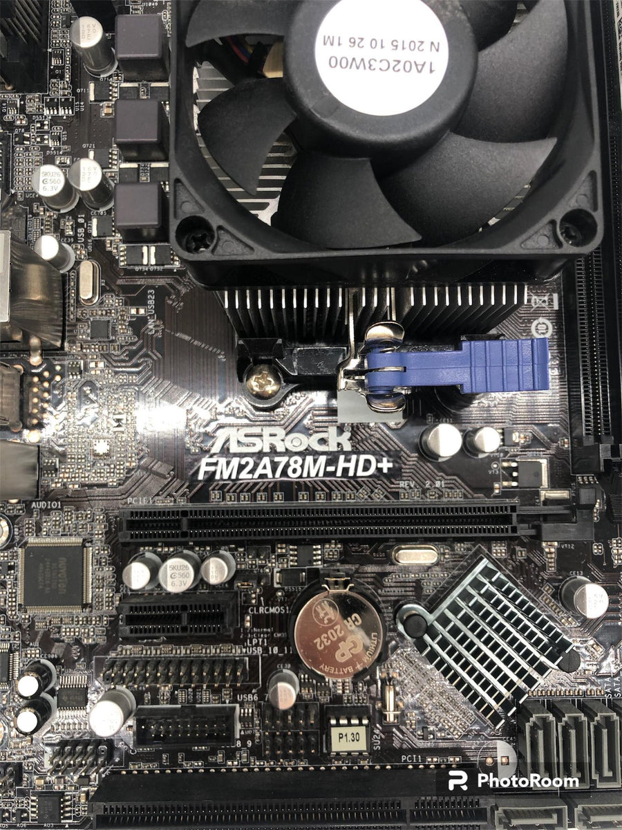 Moderkort ASRock FM2A78M-HD+ med Processor AMD A8 7650K och RAM 8gb ...