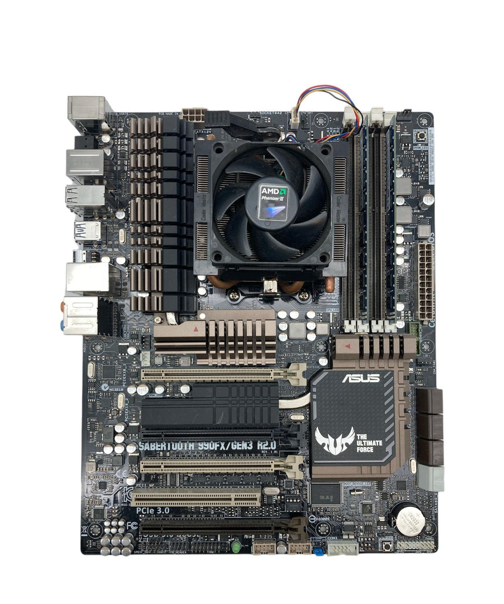 Moderkort Asus SABERTOOTH 990FX GEN3/R2.0 med Processor och RAM minne ...